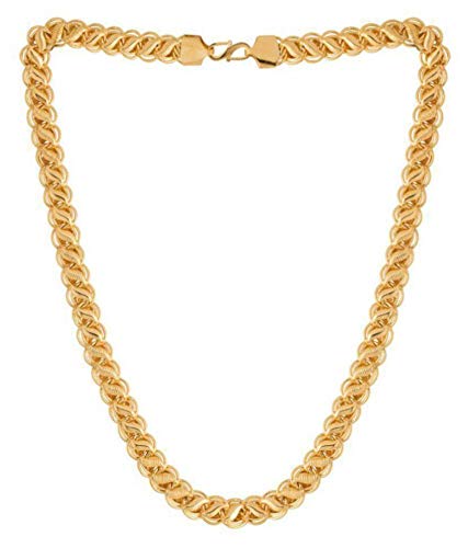 RADHA RANI Sethi Collection Gold Plated Brass & Copper Chain for Men ...