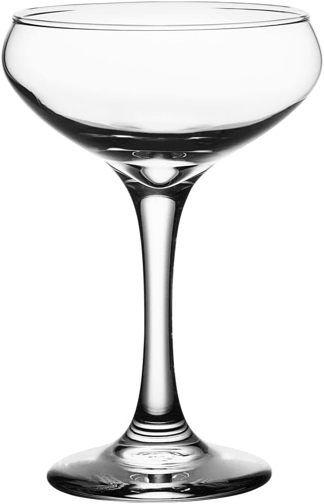 Amazon.com | Coupe Wine Cocktail Glasses - 8.5 oz - Set of 12 - Stemmed ...