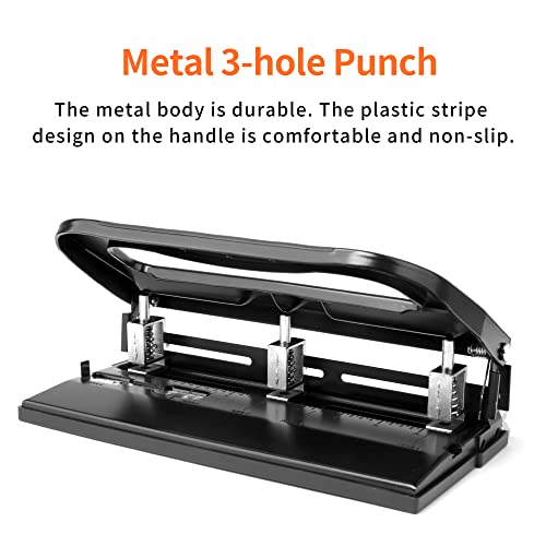 Snapklik.com : 3 Hole Punch, Desktop Hole Puncher 2-3 Holes Adjustable ...