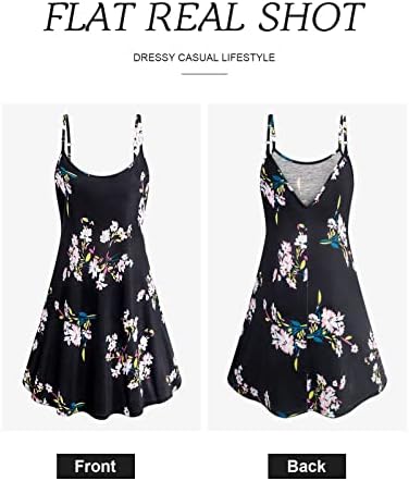 Tanst Sky Womens Sleeveless Adjustable Strappy Sundress Summer Beach ...