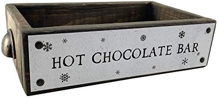 Amazon.com: Soaoo 2 Pcs Hot Cocoa Bar Wood Storage Box Hot Cocoa ...