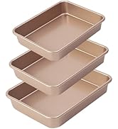 Amazon.com: Dyikiti Set of 3 Baking Pans Set, Deep Size Baking Pan ...