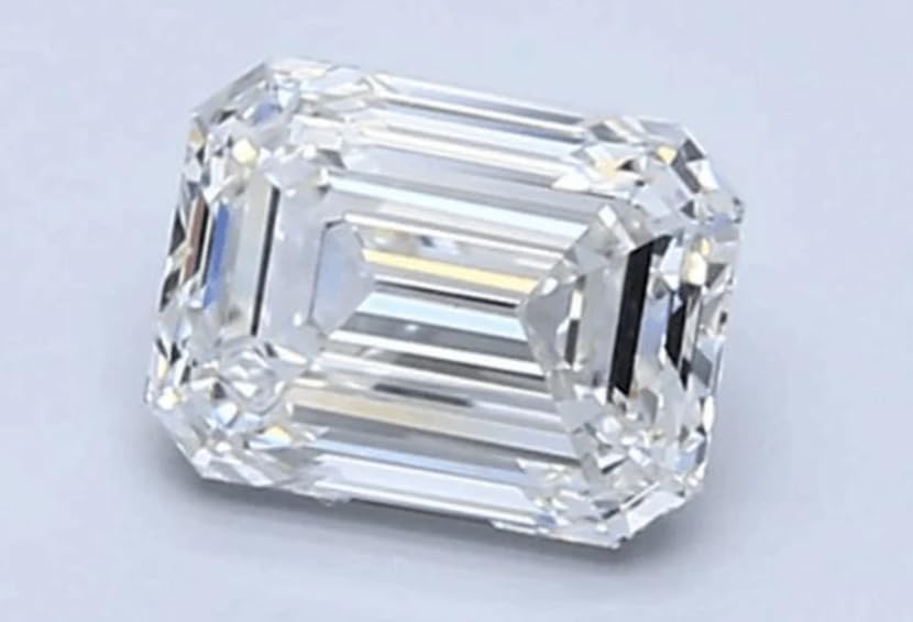 Cuonna Gems Gallery Lab Grown Diamond VVS1 1Ct D Colour Emerald Cut GRA ...