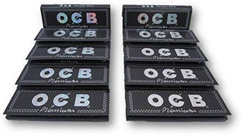 Buy TOLERAR King Size OCB Rolling Paper Pack of 10 Booklet Black 320 ...