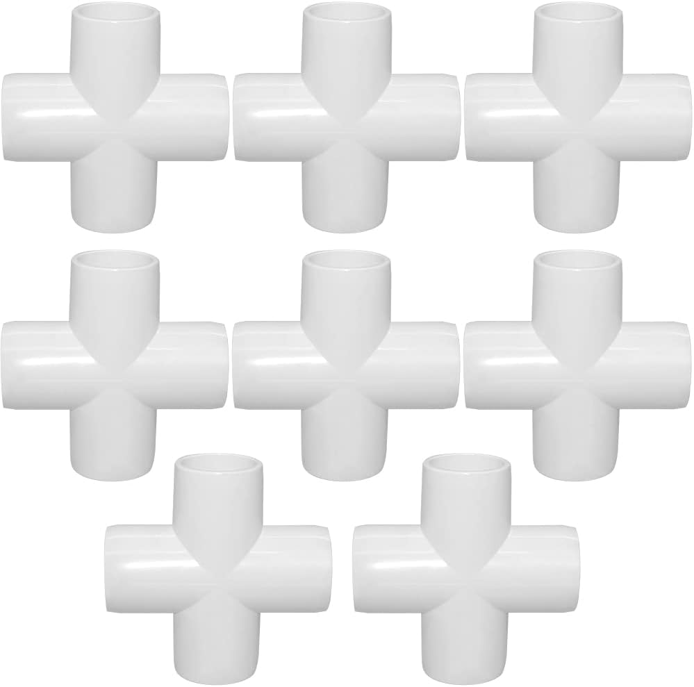 Amazon.com: 1-1/2" 4-way Cross PVC Fitting Connector : Industrial ...
