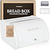 Amazon.com - FINESSY Metal Bread Box for Kitchen Countertop, Modern ...
