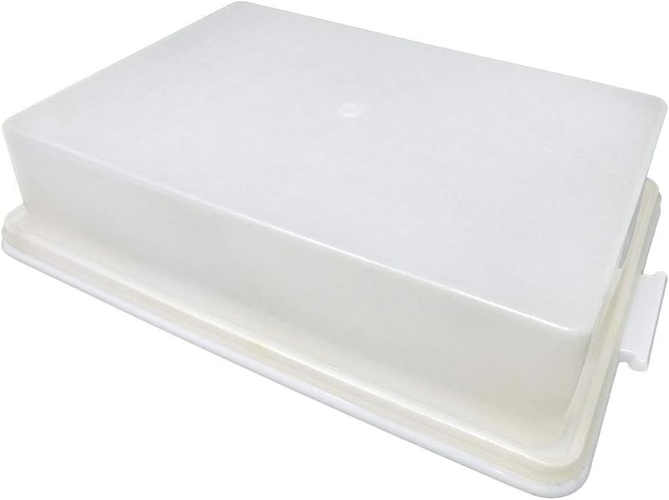 Amazon.com: Vintage Tupperware Rectangular Sheet Cake Taker White with ...