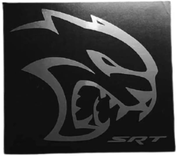 Amazon.com - Dodge SRT Hellcat Black Chrome Screen Printed Sticker