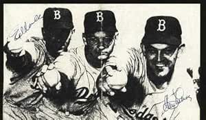 Autographed Labine Photograph - & ED ROEBUCK 4x7 BW PIC~JSA ...