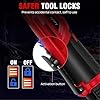 Huini 12V Cordless Ratchet Wrench, 3/8" Electric Ratchet Wrench Kit 40N ...