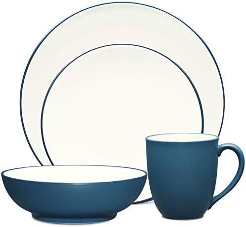 Amazon.com | Noritake Colorwave Green 16-Piece Set - Coupe, Service for ...