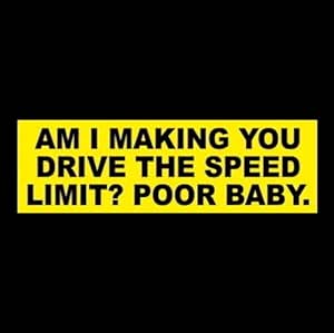 Amazon.com - Stickers Decals Funny "AM I Making You Drive The Speed ...