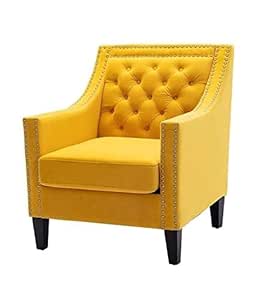 Woodspace Dukan Chair with Arms Mid Century Modern Decorative Side ...