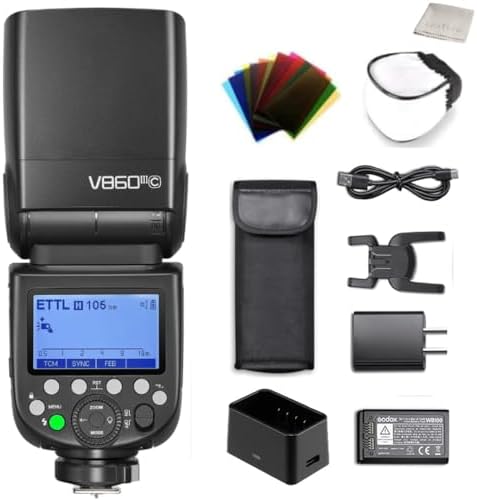 Amazon.com : Godox V1S Flash V1-S USA Version Round Head Camera Flash ...