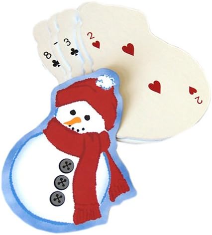 Amazon.com: Snowman Shaped Mini Playing Cards by USPCC : Toys & Games