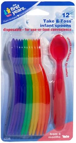 Amazon.com: The First Years Take & Toss Infant Spoons, 12-Count ...