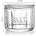Amazon.com: Nicunom 2 Pack Clear Glass Salt Cellar with Lid, Salt ...