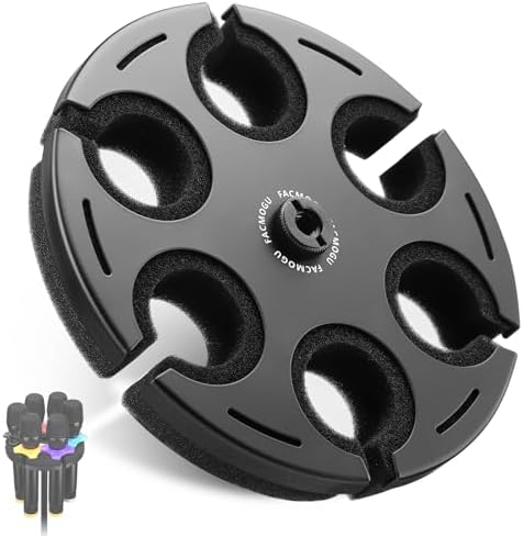 Amazon.com: Multi Microphone Holder for Wired and Wireless Mics, Hold ...