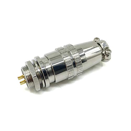 2pc Contacts 3-Pin Aviation Plug Connector Panel Mount Quick Connect ...