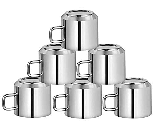 Buy NETIZEN Stainless Steel Double Wall Sober Tea and Coffee Cups/Tea ...