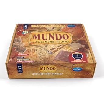 Buy Navneet Mundo Board Game- Strategy, Geography, World Map, Travel ...
