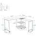 Amazon.com: Tribesigns 360° Free Rotating L-Shaped Desk, 55 inch Large ...