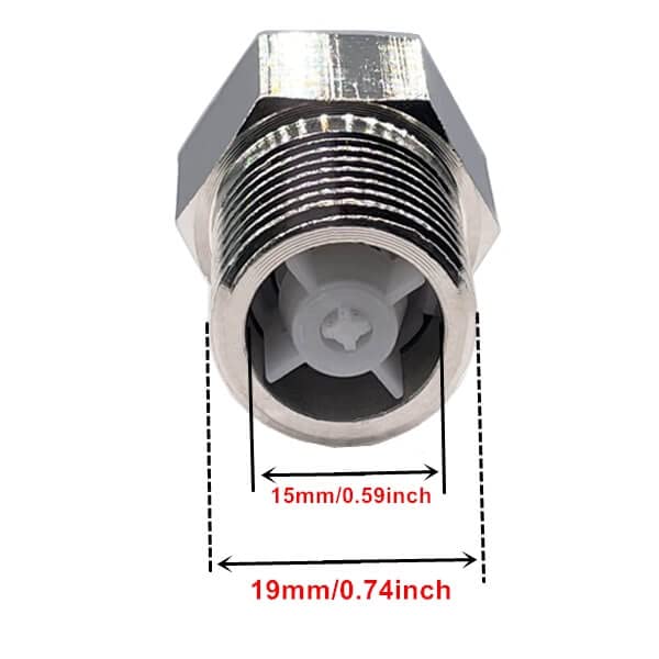 Brass Check Valve 1/2" Female to 1/2" Male Thread Non Return One Way ...