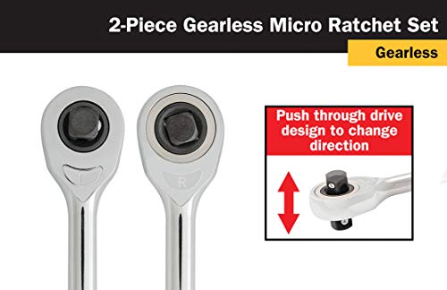 Snapklik.com : 18202 2-Piece 1/4-Inch And 3/8-Inch Drive Gearless Micro ...