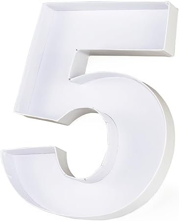 Amazon.com: 12" Fillable Cardboard Number Shaped Gift Grazing ...