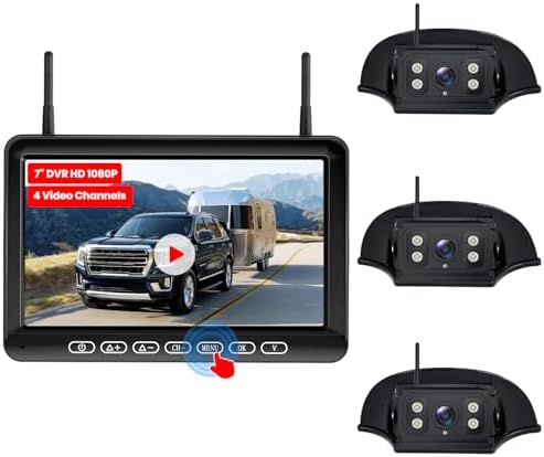 Amazon.com: 3-Pack RV Backup Camera Wireless Pre-Wired for Furrion ...