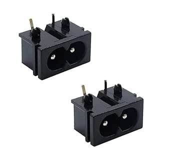 2 Pin AC Power Socket PCB Mount AC Power Connector - Pack Of 2 : Amazon ...