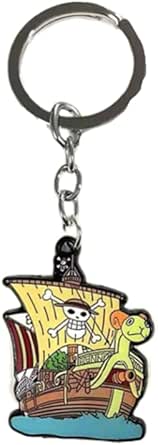 LUFOYOU Anime A Piece Keychain for Men Women Pirate Thousand Sunny ...