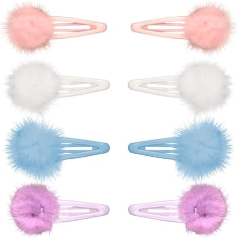 Amazon.com: Toddler Hair Accessories Set - Pom Pom Hair Clips ...