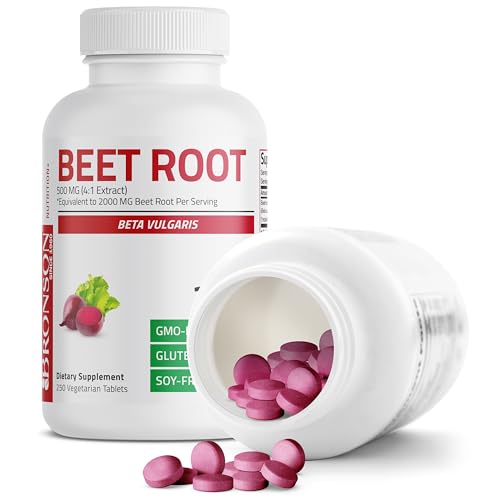 Bronson Beet Root Extra Strength - 250 Tabletes Vegetarianos, Não-OGM ...