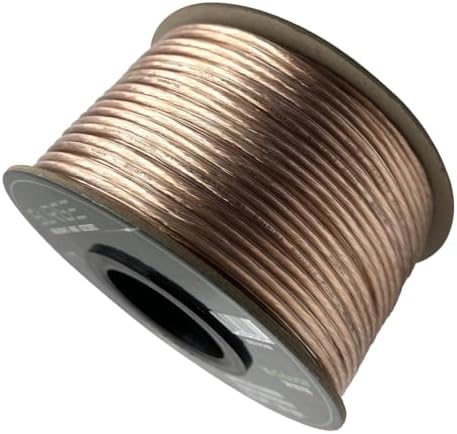 Amazon.com: SURGE 16 Gauge Speaker Wire Cable - 100ft, White Line ...