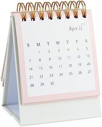 Amazon.com: Mini Desk Stand Calendar 2024-2025,Small Desktop Calendar ...
