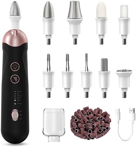 Amazon.com: Professional Manicure Pedicure Kit, 9 in 1 Cordless Nail ...