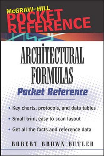 Architectural Formulas Pocket Reference: Butler, Robert Brown ...