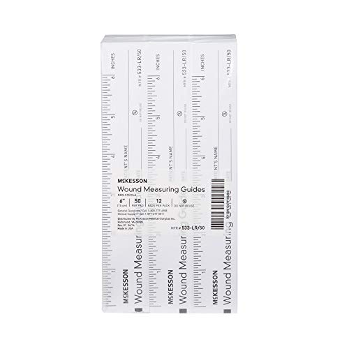 McKesson Wound Measuring Guide Ruler, Non-Sterile, Paper, 6 in, 50 ...