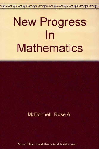 New Progress In Mathematics: McDonnell, Rose A., Le Tourneau, Catherine ...