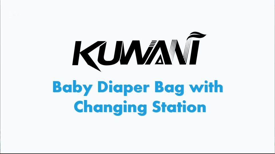 Watch KUWANI Diaper Backpack with Changing Station on Amazon Live