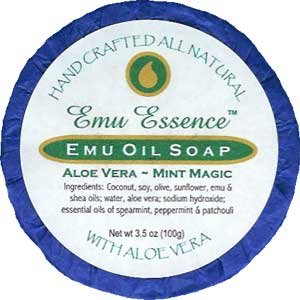 Amazon.com: Emu Essence Jabón de aceite de emú Aloe Vera Mint Magic ...