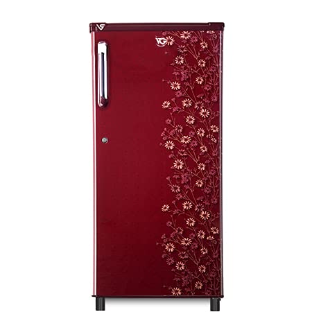 VG 190L DC Single Door 2 Star Refrigerator (Maroon Daisy) : Amazon.in ...