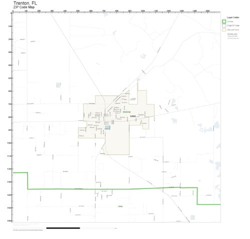 ZIP Code Wall Map of Trenton, FL ZIP Code Map Laminated: Amazon.com ...