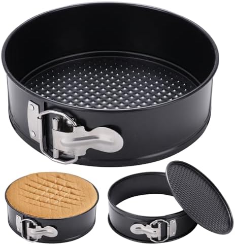 3Pcs Springform Pan Set, 4"/7"/9" Non-Stick Cheesecake Pan, Leakproof ...