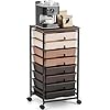 Amazon.com: TOOLF Rolling Carts with Wheels, 8-Drawer Utility Cart ...
