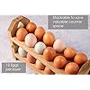 Amazon.com: Farmhouse Stackable Wood Egg Holder - Fresh Egg Storage ...