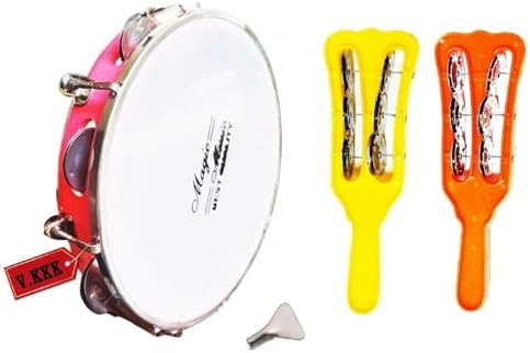 AOKO 10-inch Tambourine Set of 2 | Traditional Kartal Percussion ...