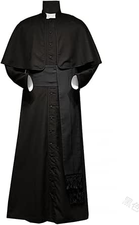 Amazon.com: Miohaoil legend Clergy Robe Cassock with Black Cincture ...