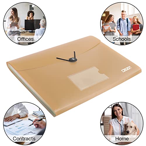 Snapklik.com : 7 Pocket Accordian File Folders, Expanding File Folder ...